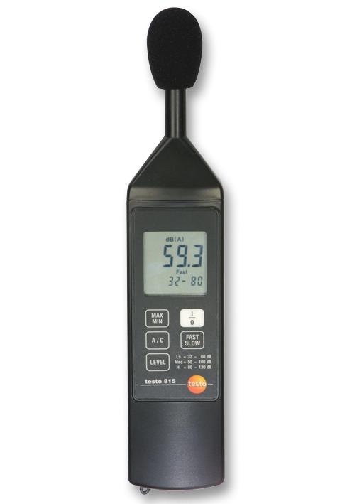 815 - Testo - Sound Level Meter, LCD Display, 32 dB to 130 dB