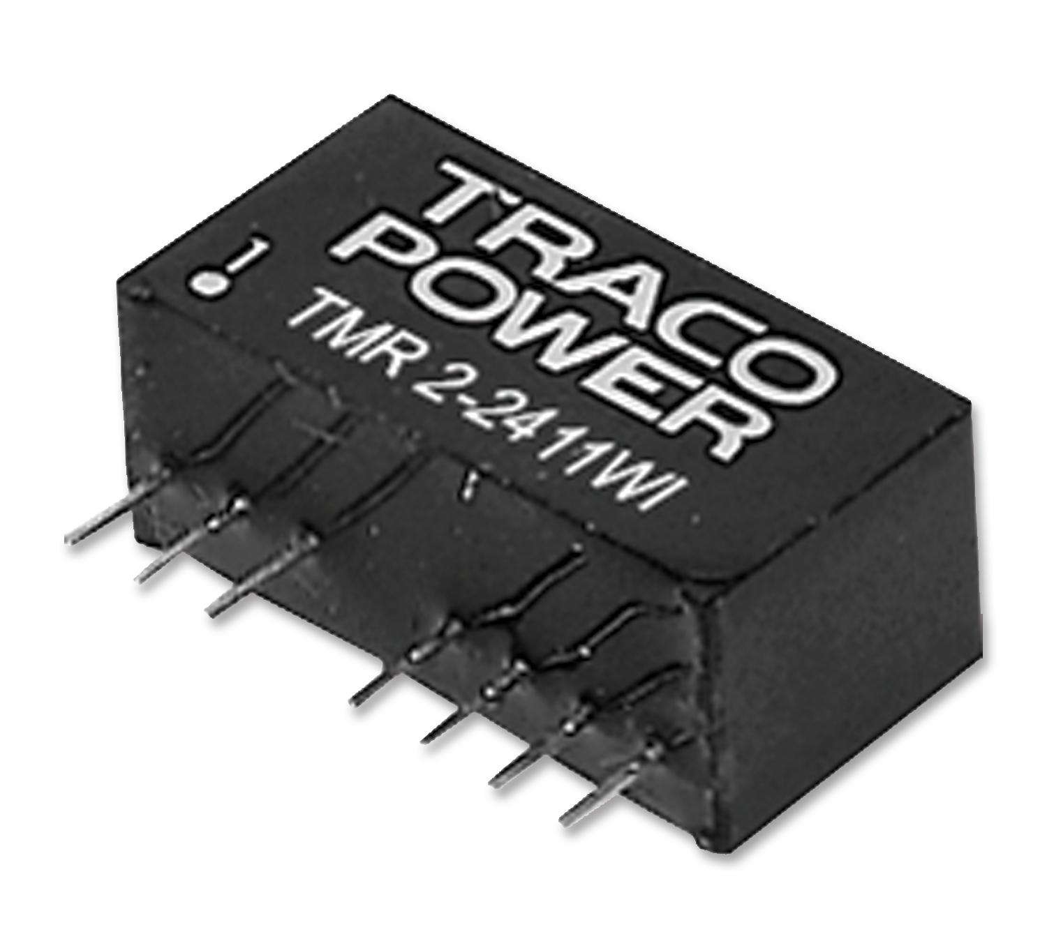 TMR 2-2412WI - Traco Power - Isolated Through Hole DC/DC Converter, 4:1 Input, ITE