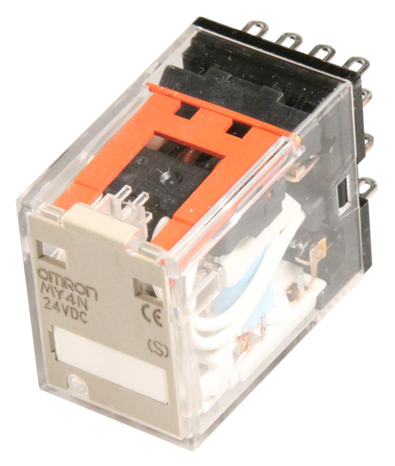 MY4N DC24 - Omron Industrial Automation - Power Relay, 4PDT, 24 VDC