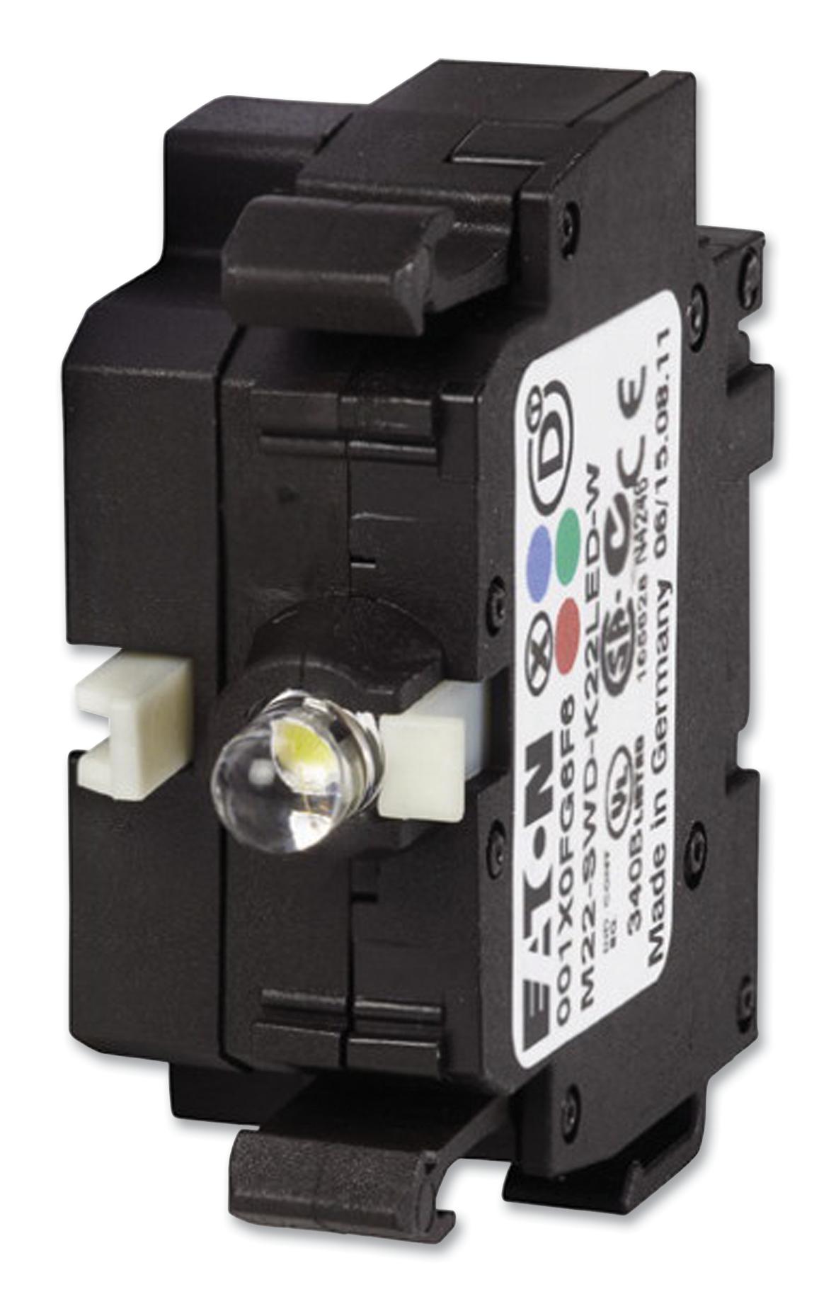 M22-SWD-K22LED-W - Eaton Moeller - Changeover Contact, White LED, Front