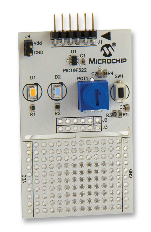 AC103011 - Microchip - Development Kit, PIC10F32X MCU, Configurable Logic Cell