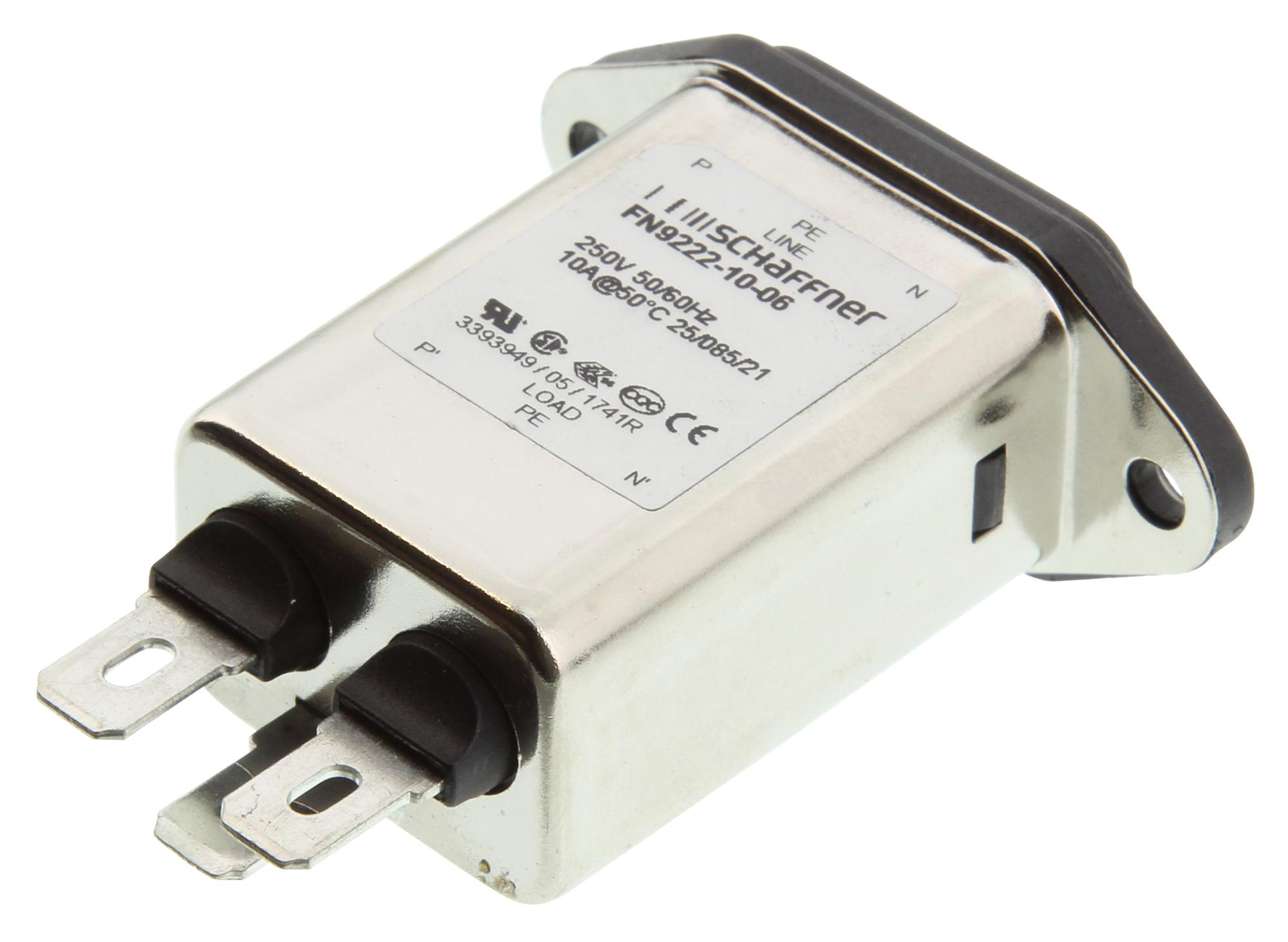FN9222-10-06 - Schaffner - Filtered IEC Power Entry Module, IEC C14 ...
