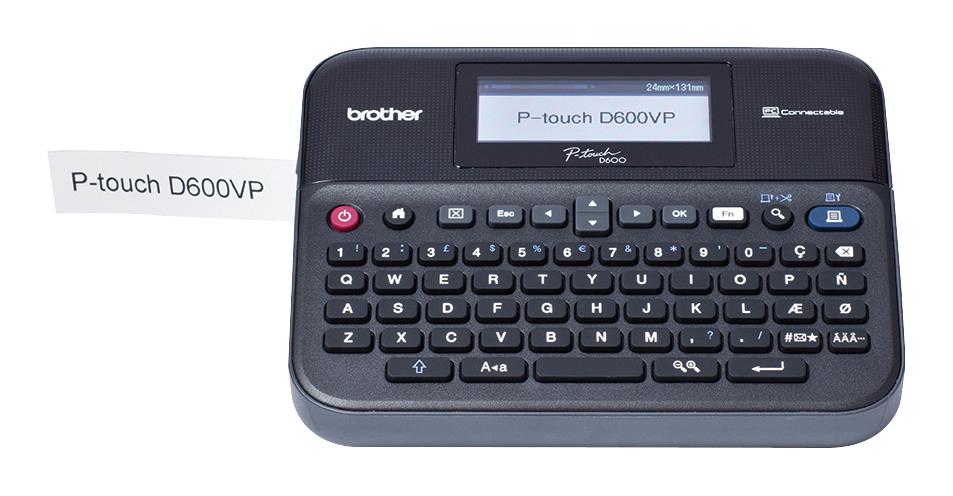 PT-D600VP - Brother - Label Printer, Desktop, QWERTY Keyboard