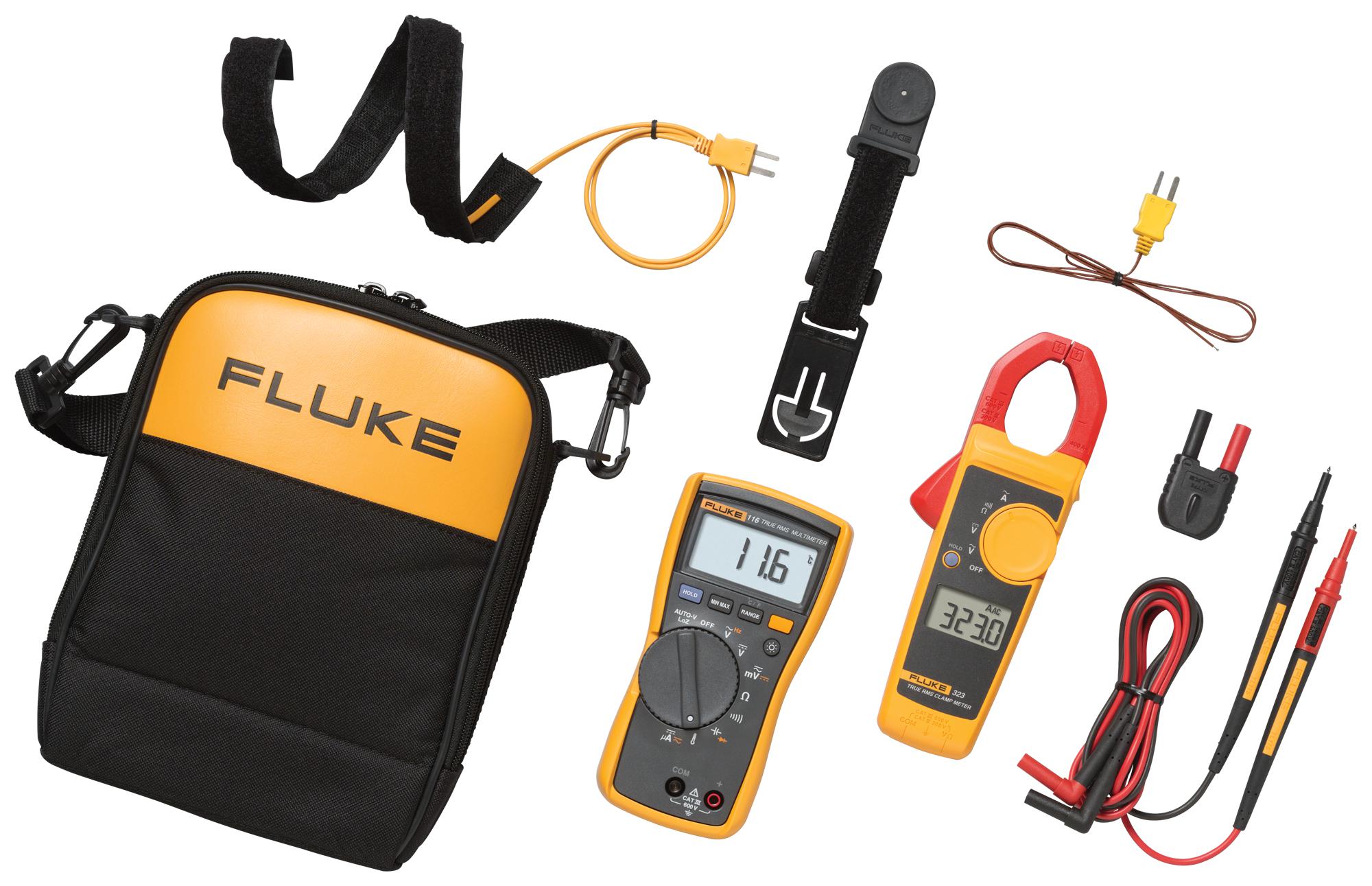 FLUKE 116/323 KIT - Fluke - HVAC Combo Kit, Fluke 116 HVAC Multimeter ...