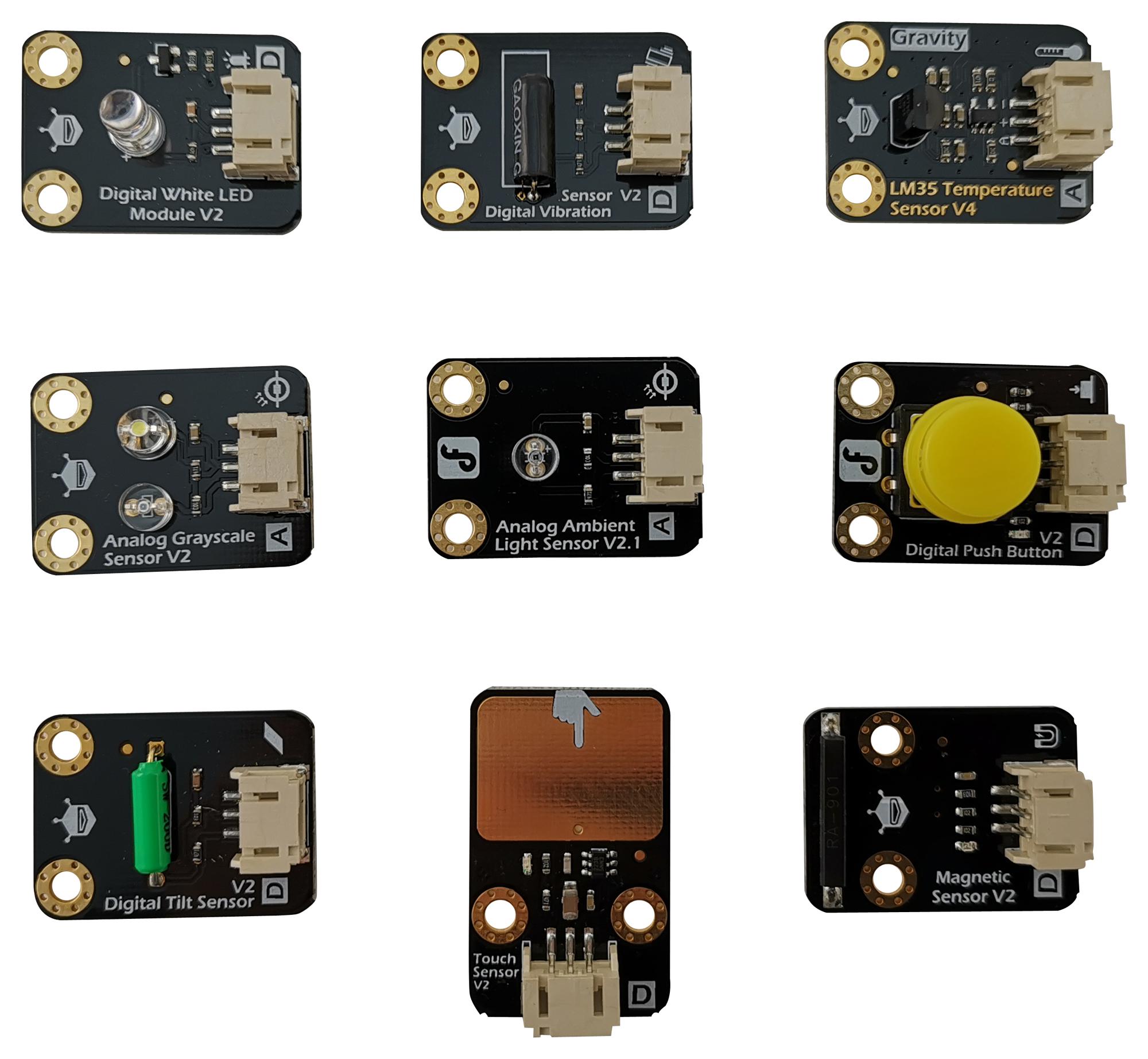 Dfr0018 Dfrobot Add On Board Gravity Series Sensor Kit For Arduino 5135