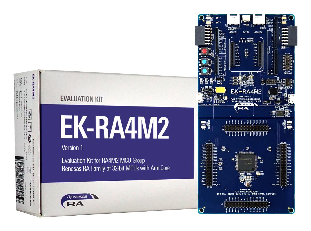 RTK7EKA4M2S00001BE - Renesas - Evaluation Kit, RA4M2, 32bit ARM Cortex-M33 MCU