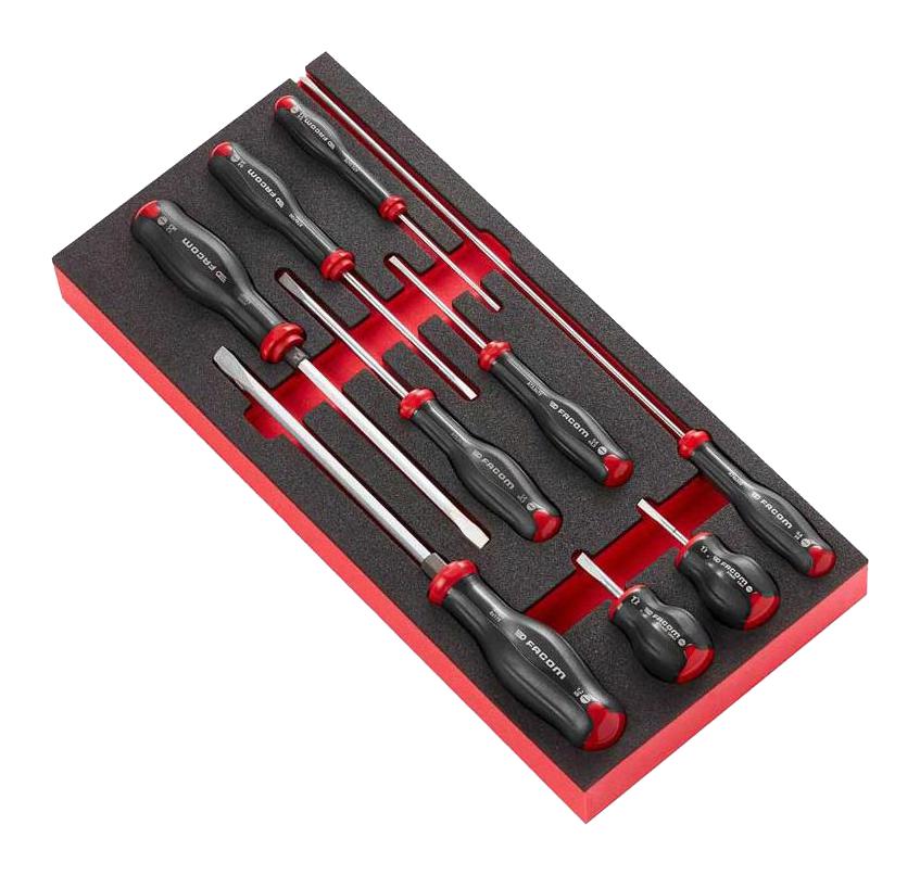 MODM.AT4 - Facom - Screwdriver Set, 9 Pieces, PROTWIST Series