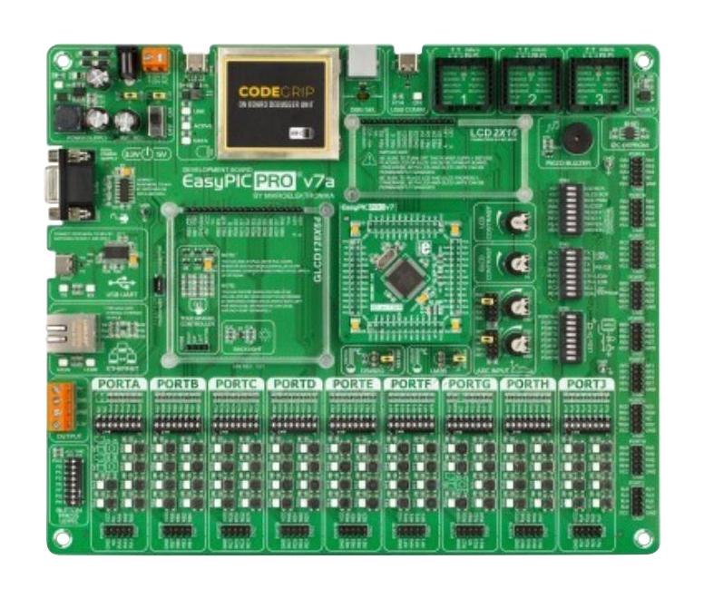 MIKROE-4820 - Mikroelektronika - Development Kit, EasyPIC PRO v7a ...