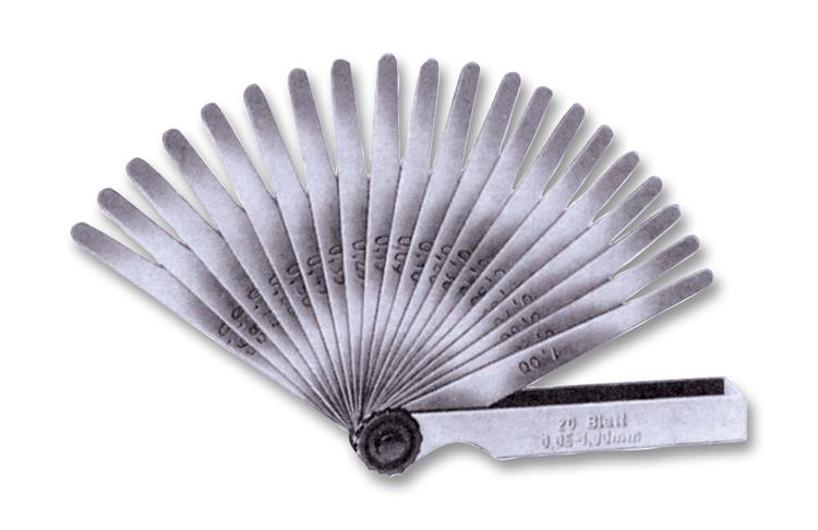 303-37 - Hitec - Feeler Gauge, 0.05 mm - 1 mm Range, 20 Blades