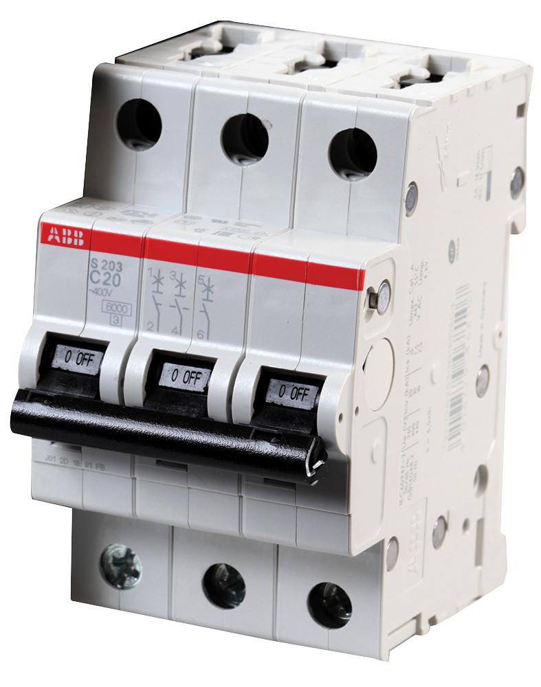 S203-C20 - Abb - Thermal Magnetic Circuit Breaker, Miniature, C Curve
