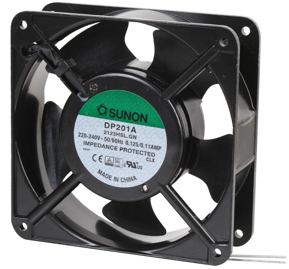 DP201A/2123HSL.GN - Sunon - AC Axial Fan, 220V to 240V, Square