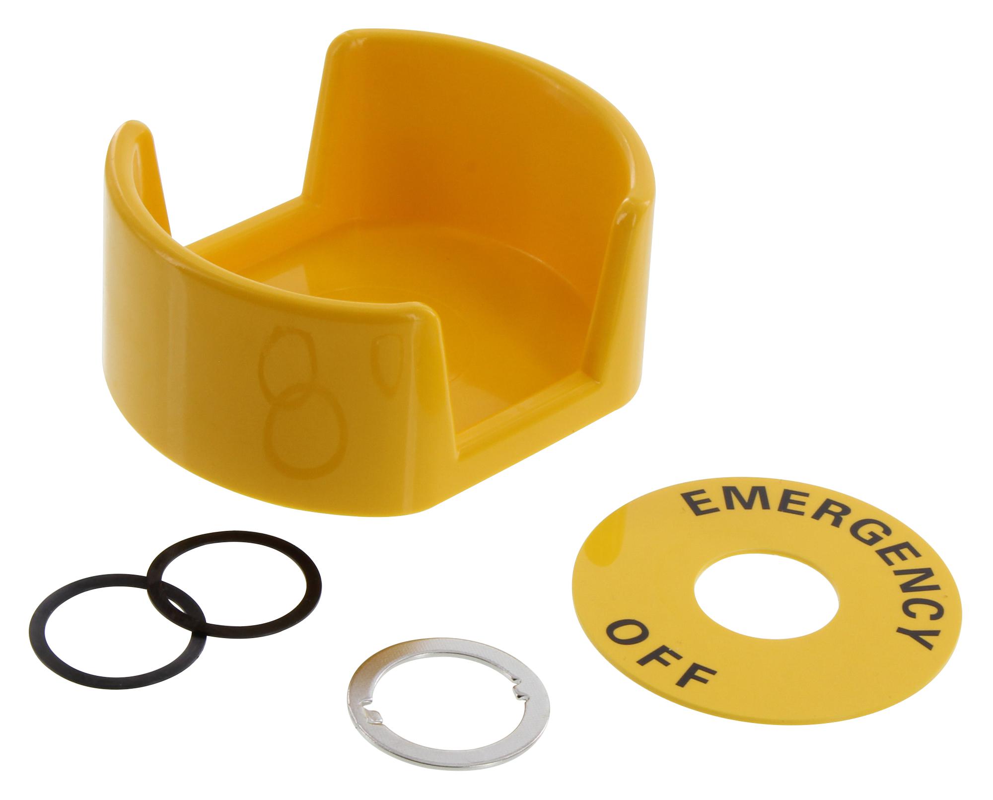A22Z-EG1 - Omron Industrial Automation - E-STOP SHROUD, YELLOW