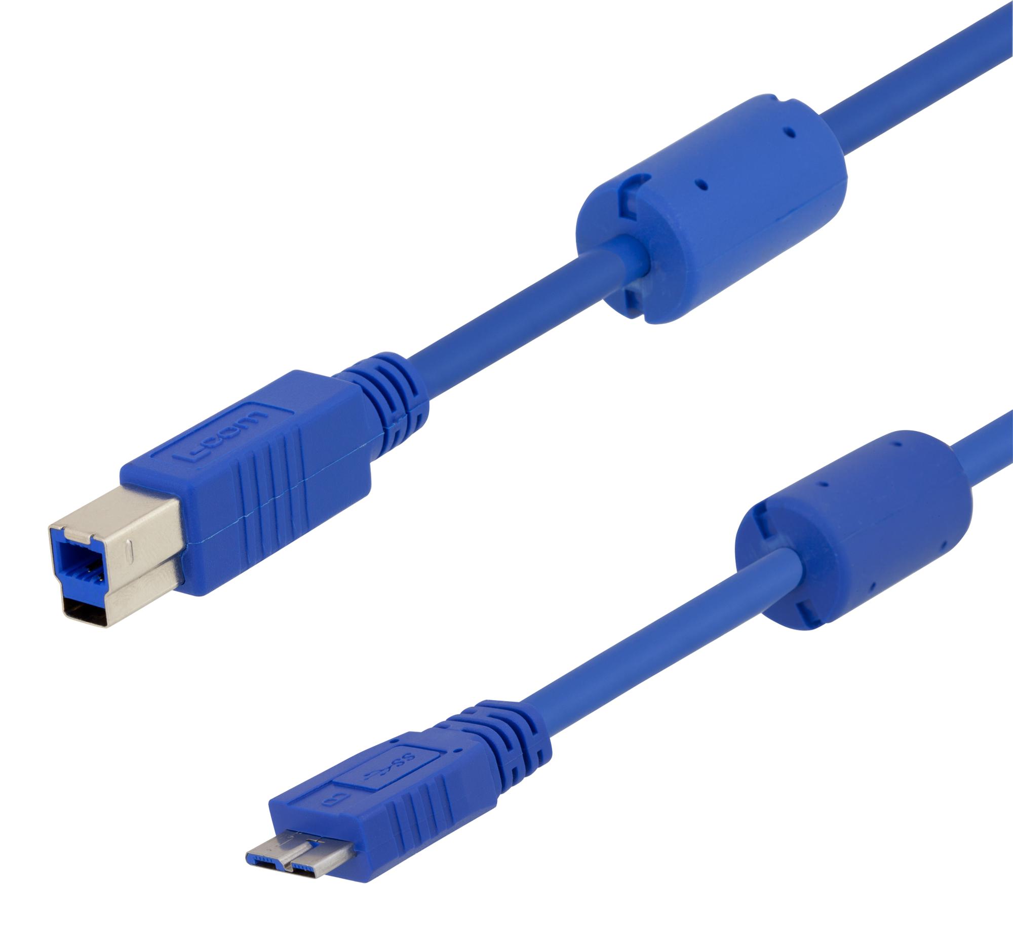 U3A00009-05M - L-com - CABLE, USB 3.0 B-MICRO B PLUG, 0.5M
